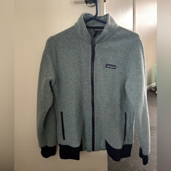 Patagonia | Jackets & Coats | Patagonia Womans Light Blue Fleece Jacke ...